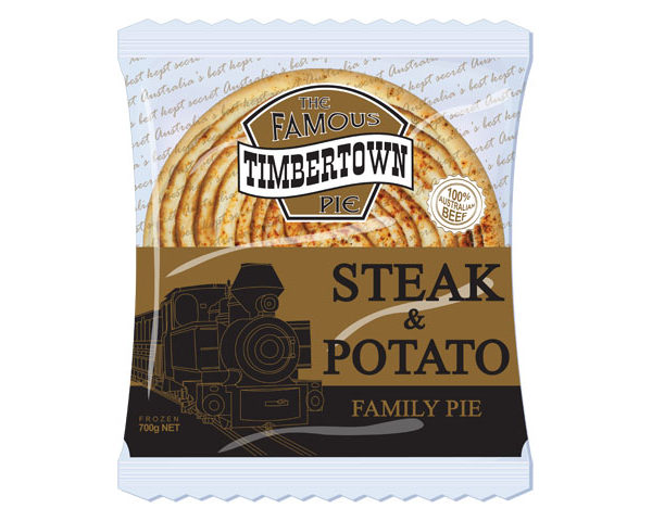 Timbertown Pies | Steak & Potato Pie 800g