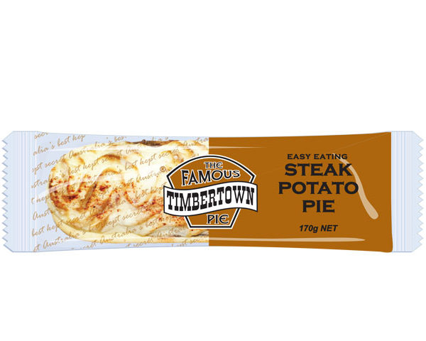 Timbertown Pies | Steak & Potato Traveller Pie 170g
